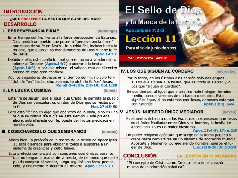 Resumen Lección de Escuela Sabática - CUARTO Trimestre 2025 - PowerPoint y PDF